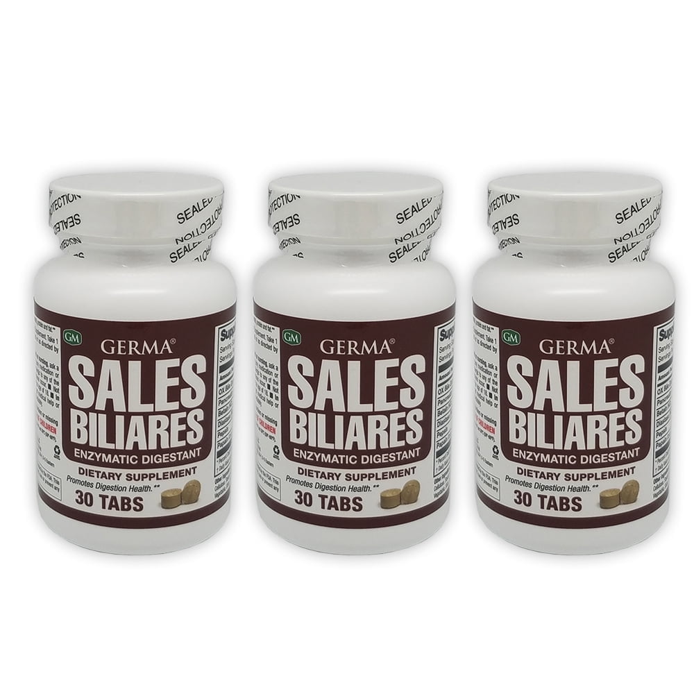 Germa Bile Salts Supplement, Supports Digestion of Nutrients, 30 ...