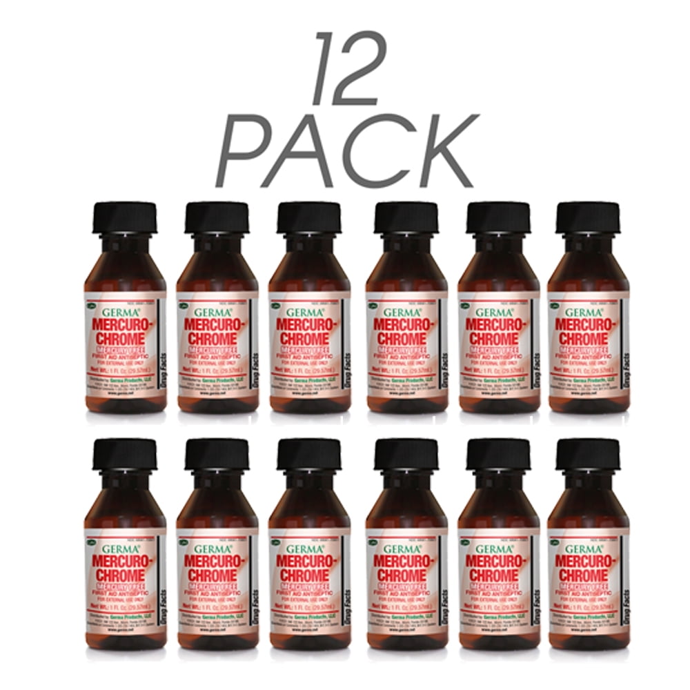 Germa Mercuro-Chrome, External Use/Mercuro-cromo, Uso Externo 1 Oz ...