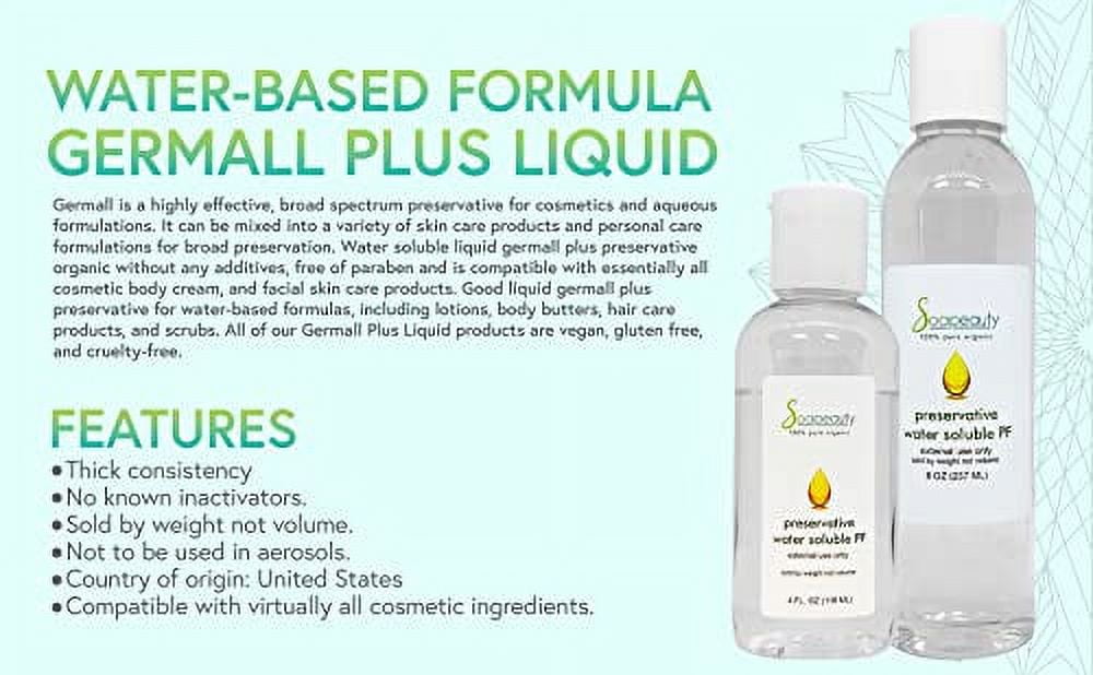 Germall Plus Liquid Preservative - Water Soluble Natural Preservative ...