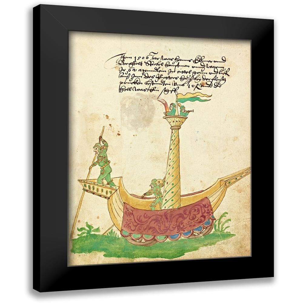 German 16th Century 15x18 Black Modern Framed Museum Art Print Titled ...