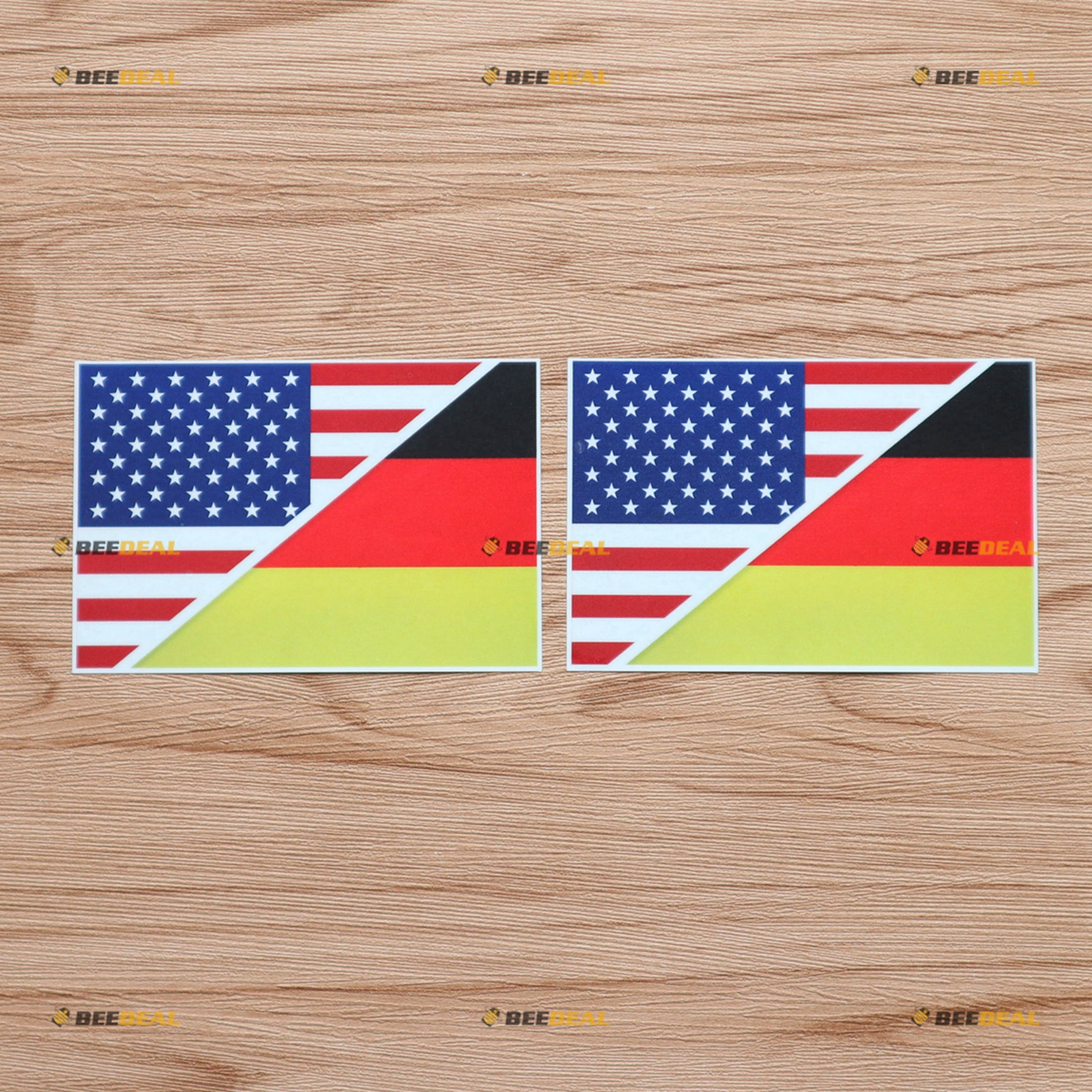 German American Flag Merged Vinyl Decal Sticker Germany America - 2 ...