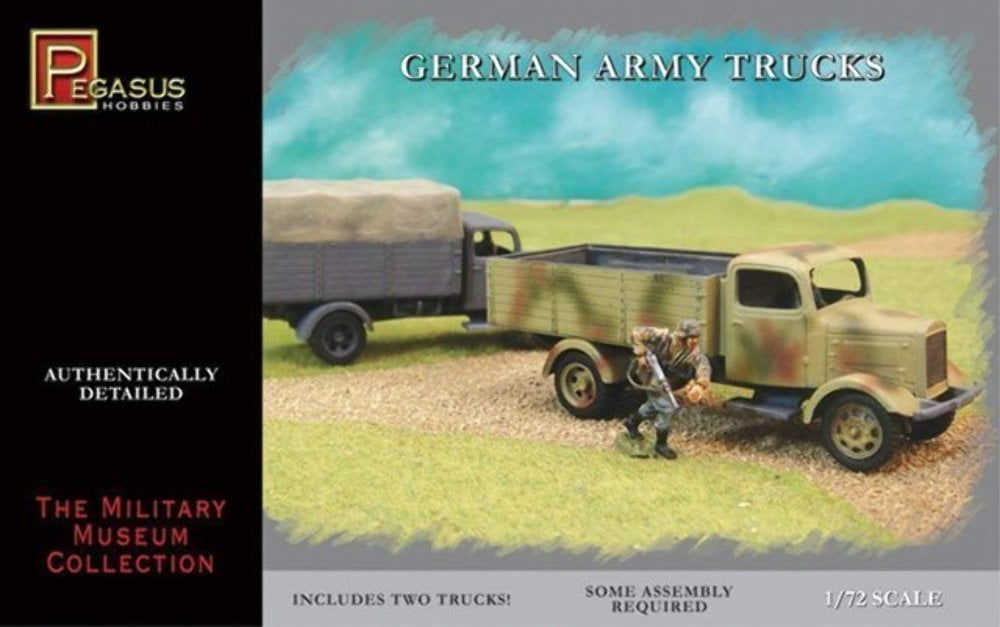 Pegasus Hobbies 7610 1:72 GERMAN ARMY TRUCKS - Walmart.com