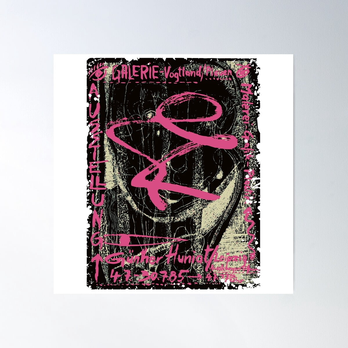 German Art Exhibition Poster Leipzig 1985 Poster Wall Art, Modern Wall ...