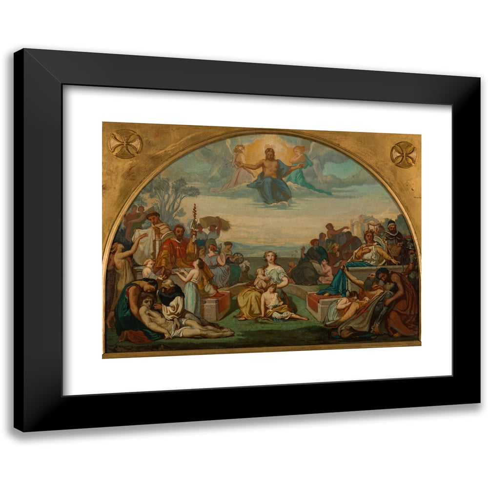 German Auguste von Bohn 18x14 Black Modern Framed Museum Art Print ...