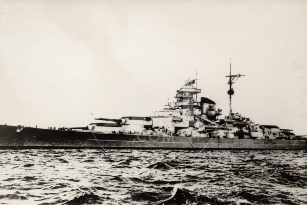 The German Battleship Bismarck of the German Kriegsmarine During Early ...