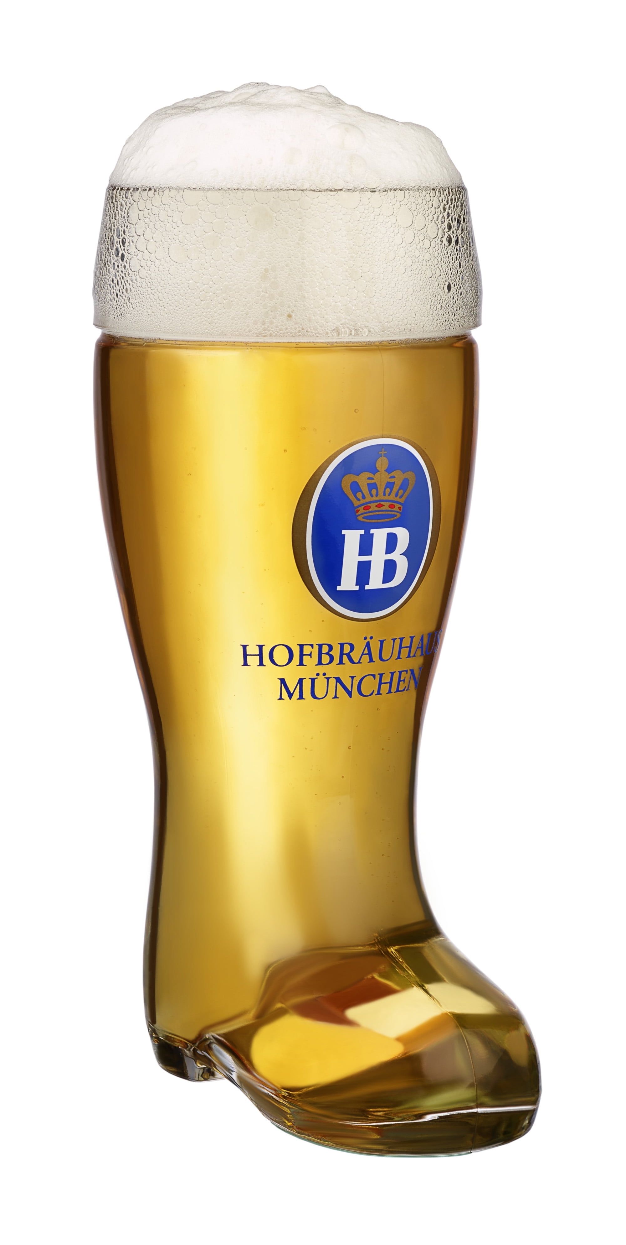 German Beer Mug Munich Hofbräuhaus München HB glassboot 0.5 liter King ...