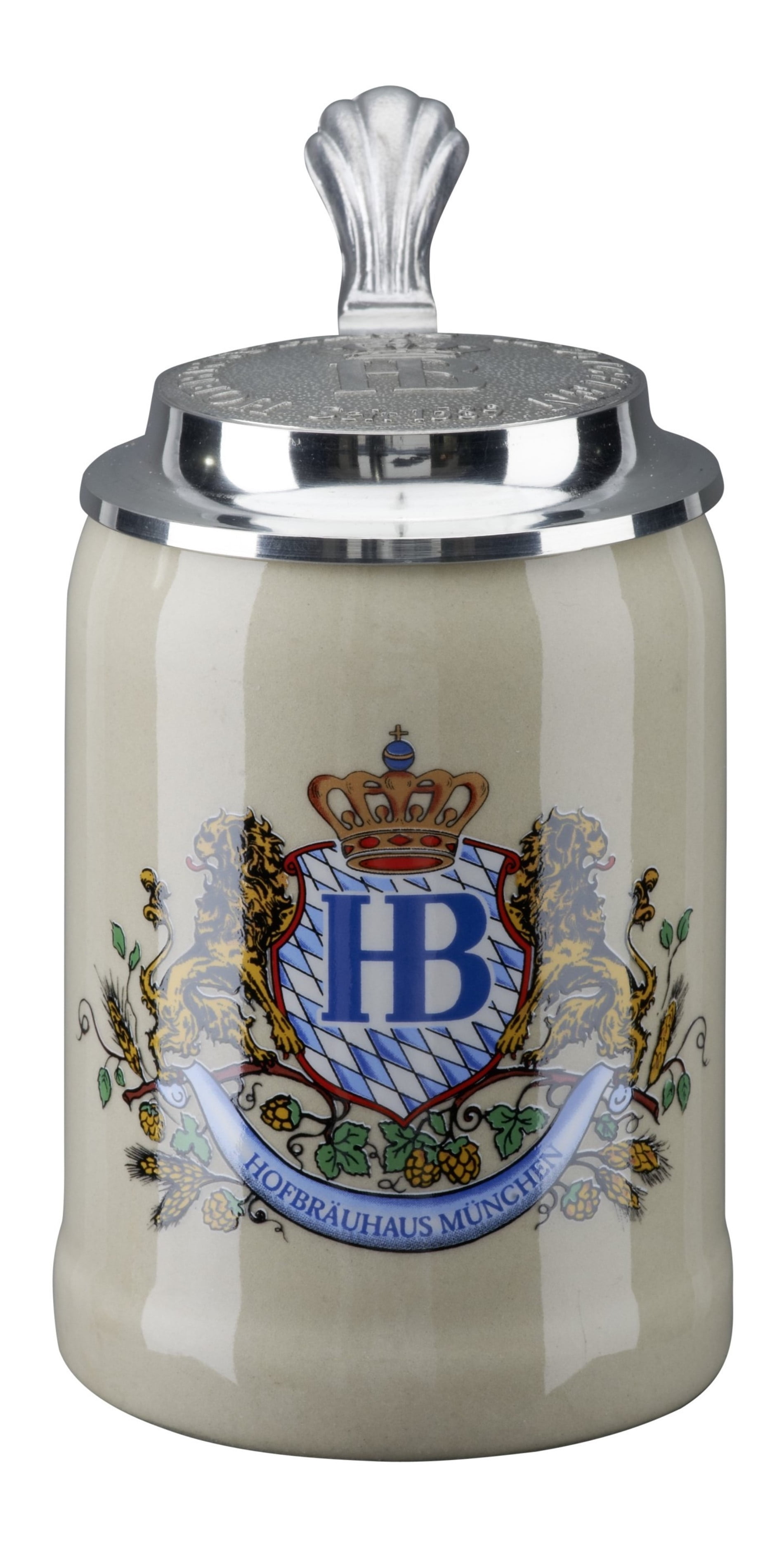 German Beer Mug Munich Hofbräuhaus München HB mug 0.5 liter King Werk ...