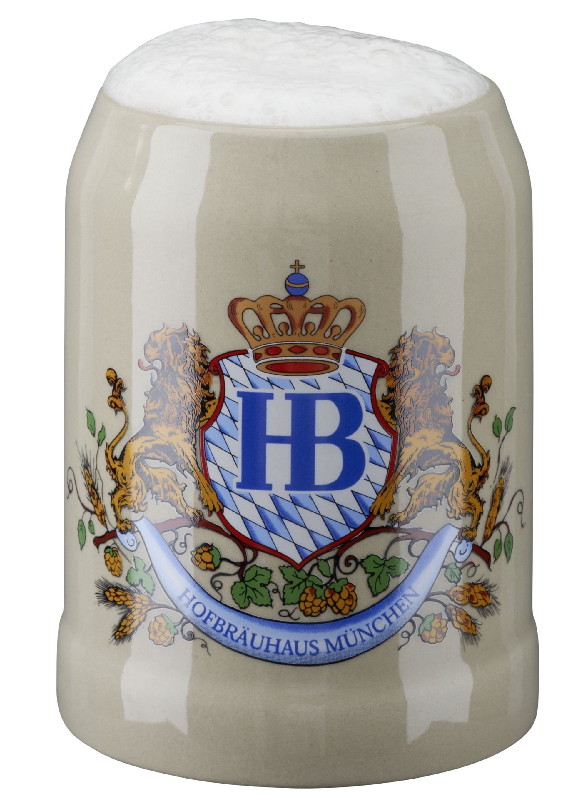 German Beer Mug Munich Hofbräuhaus München HB mug 0.5 liter King Werk ...
