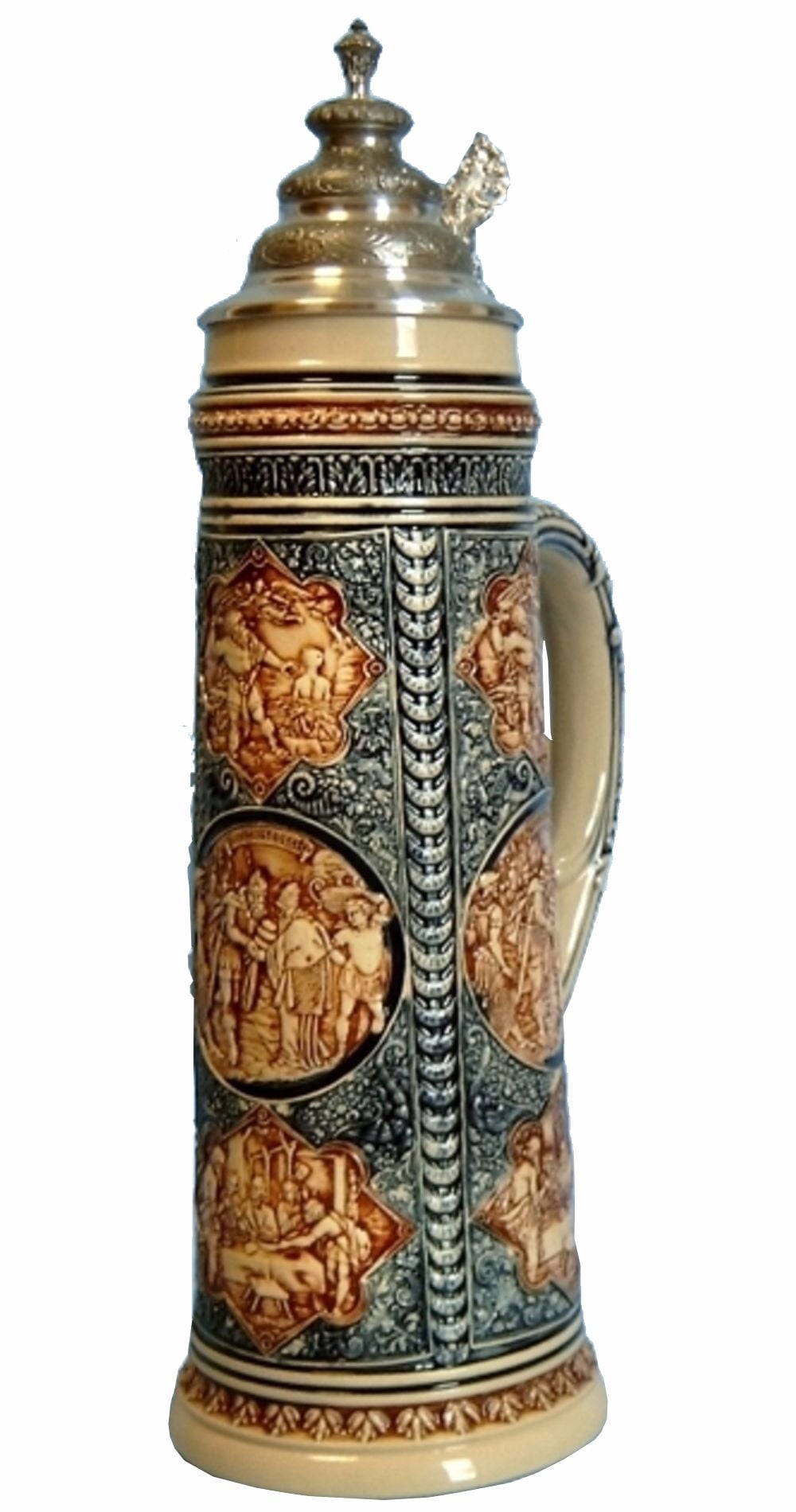 German Beer Stein Abraham and Melchisedech Giantstein, replica from ...