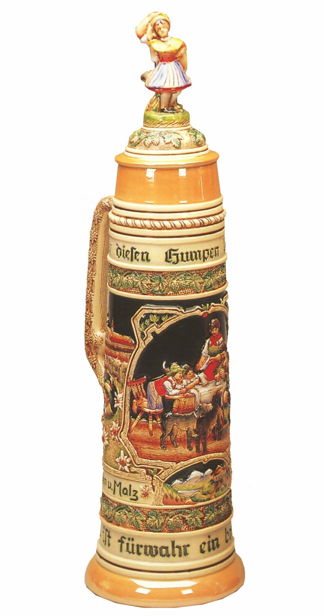 German Beer Stein Alpine Giant Bumper based on paintings of Franz von ...