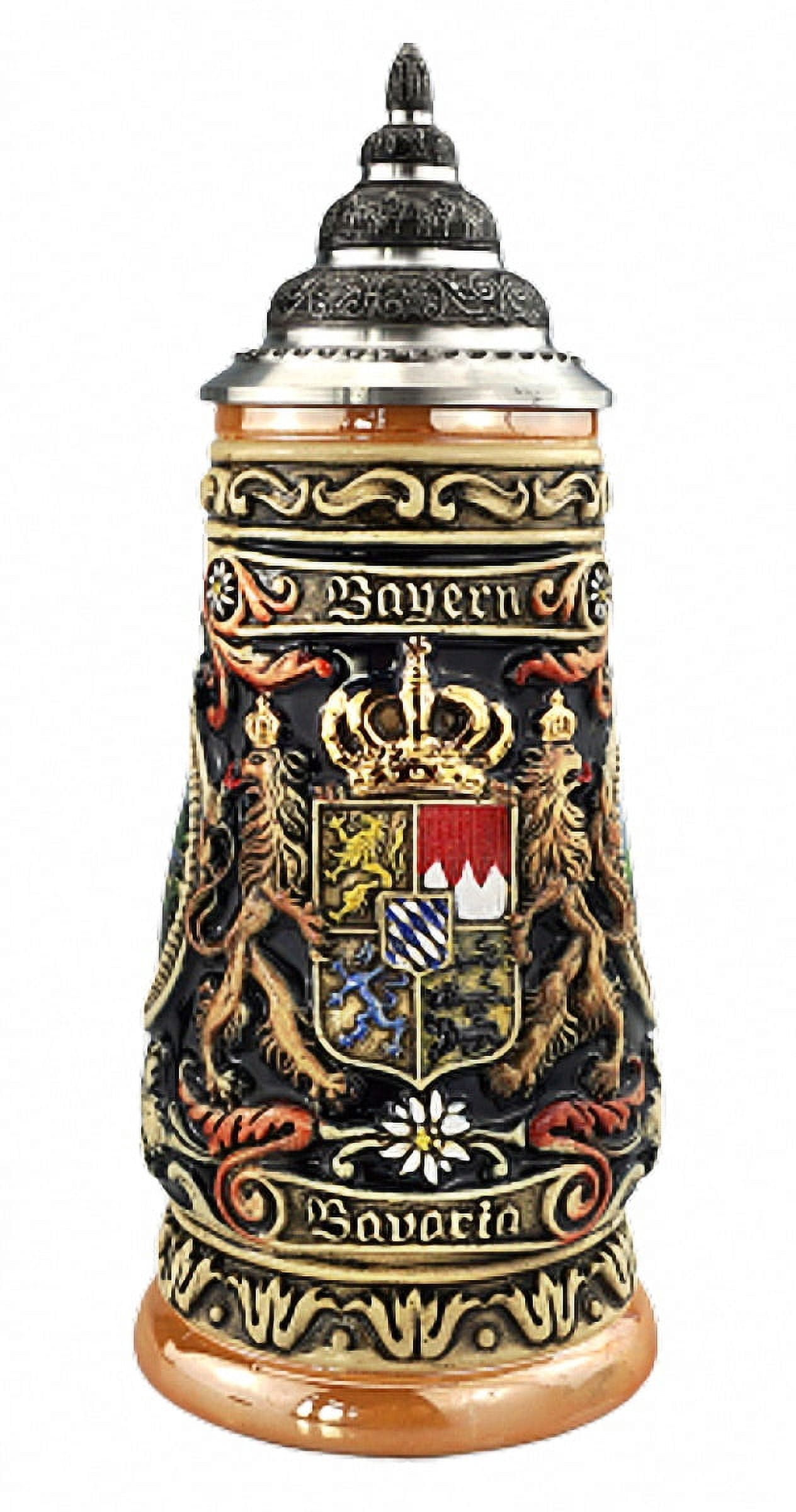 German Beer Stein Bayern Stein 0.4 liter tankard, beer mug, cobalt ...