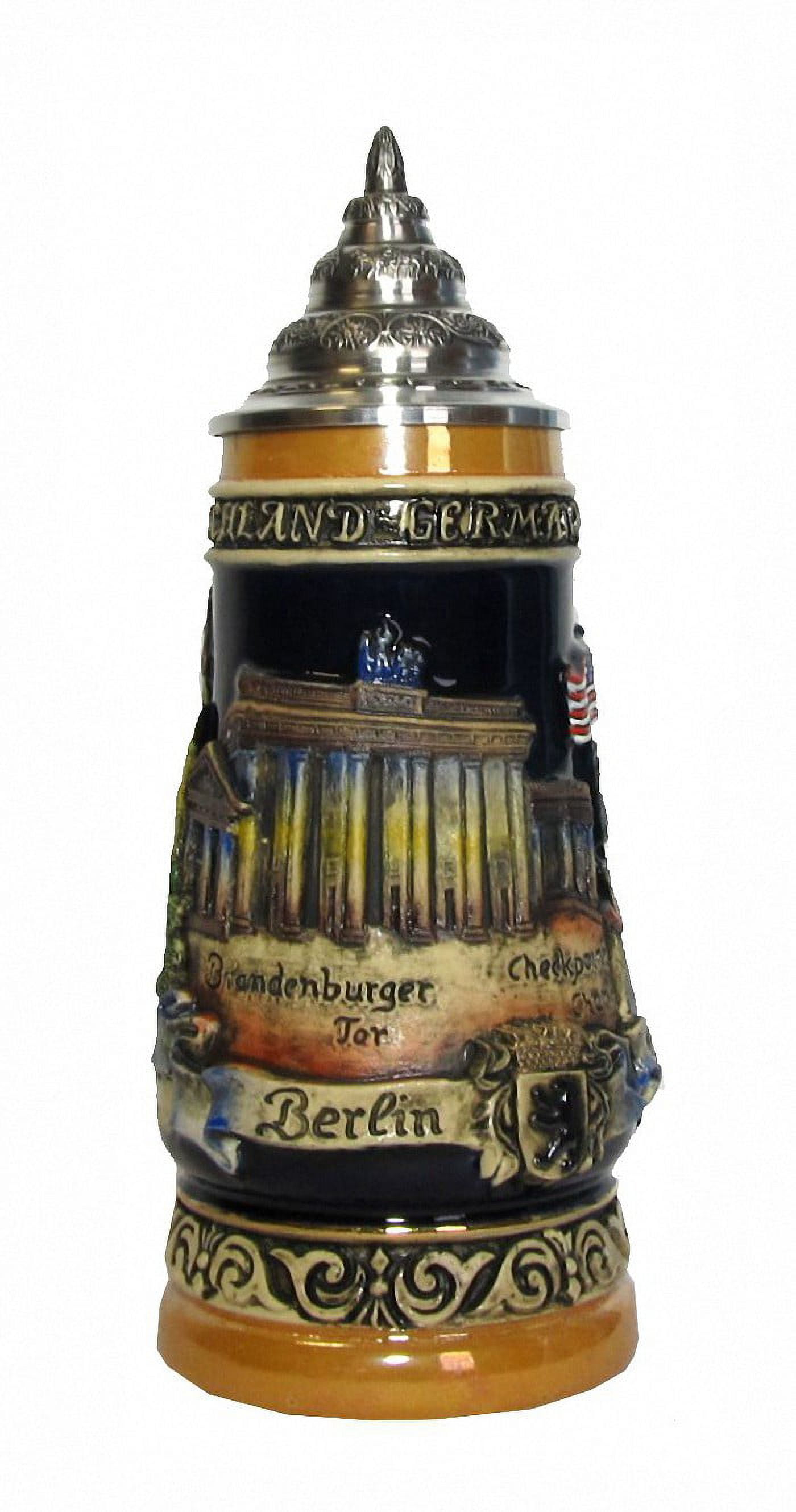 German Beer Stein Berlin Stein 0.3 liter tankard, beer mug - Walmart.com