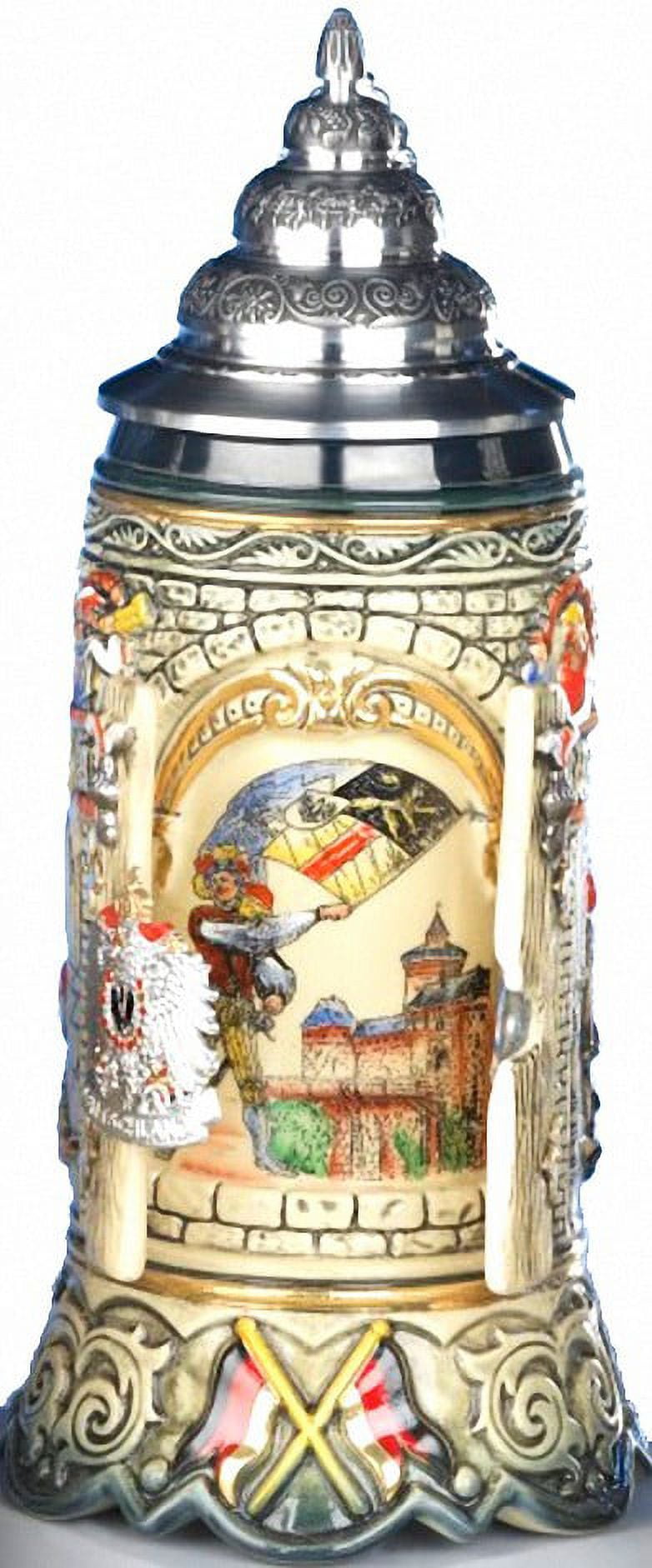 German Beer Stein Castle Gate Stein 0.75 liter tankard, beer mug ...
