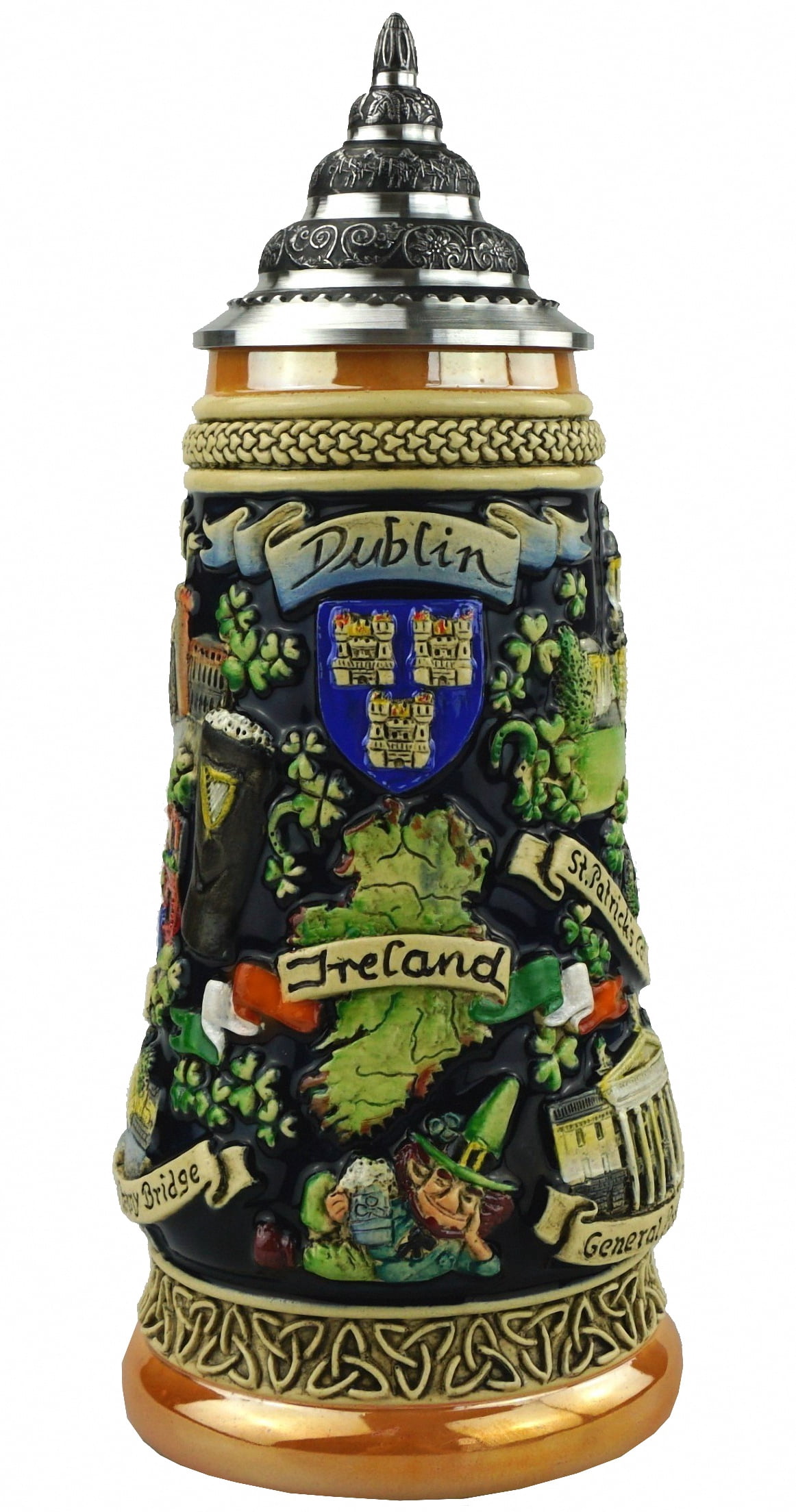 German Beer Stein Dublin Stein 0.5 liter tankard, beer mug - Walmart.com