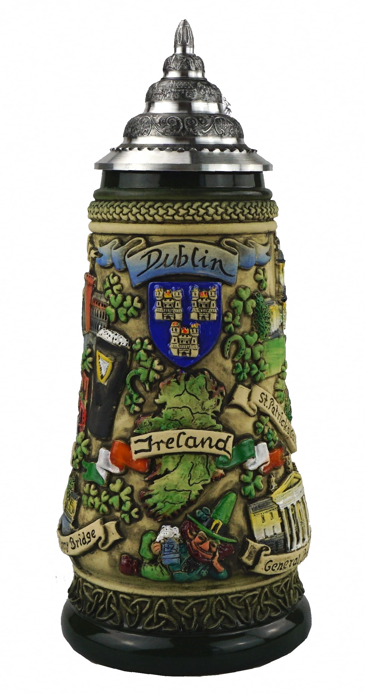 German Beer Stein Dublin Stein 0.5 liter tankard, beer mug - Walmart.com