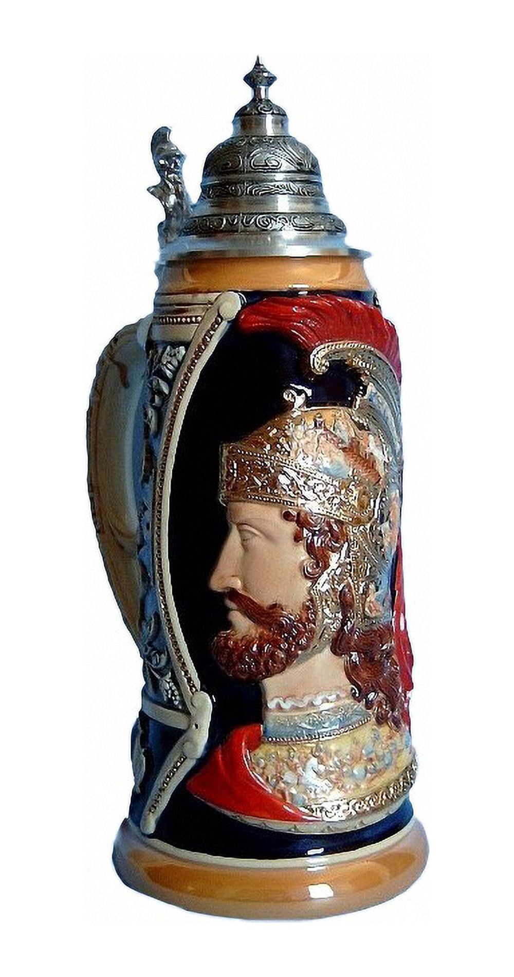 German Beer Stein Mars god of war and the battle for troy, replica from ...