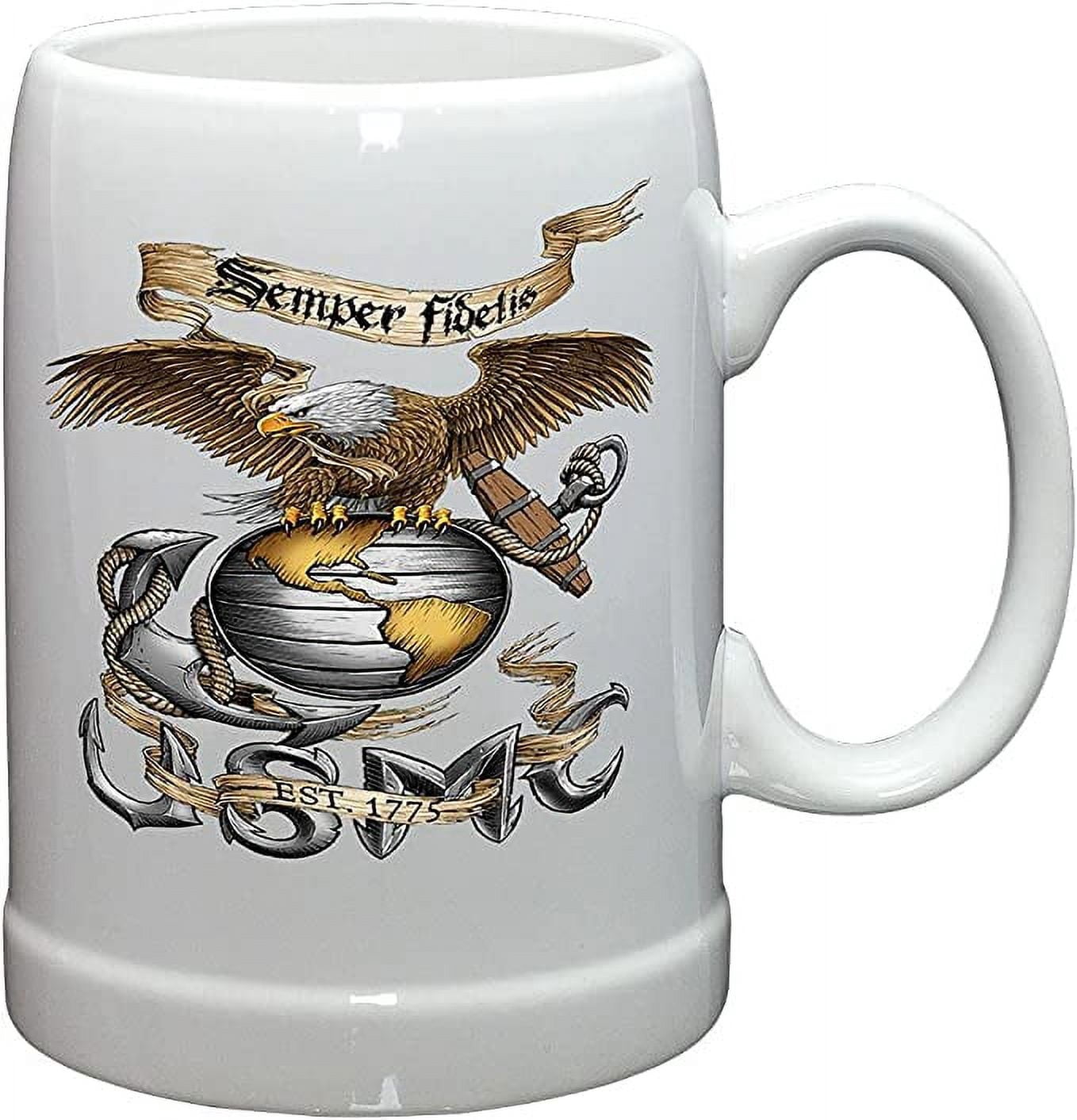 German Beer Stein ? US Marine Corps Gifts for Men or Women ? Eagle USMC ...