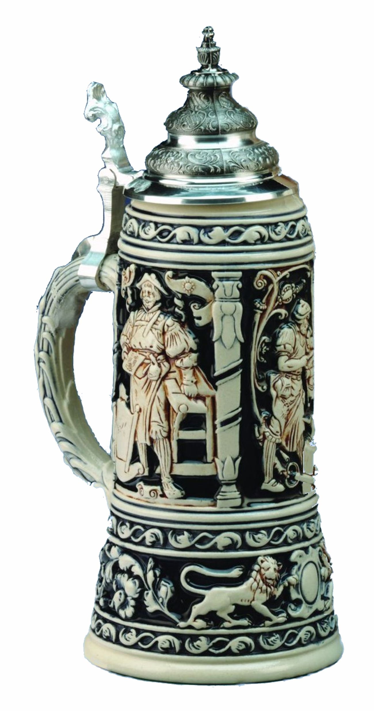German Beer Stein medieval professions giantstein, replica from year ...