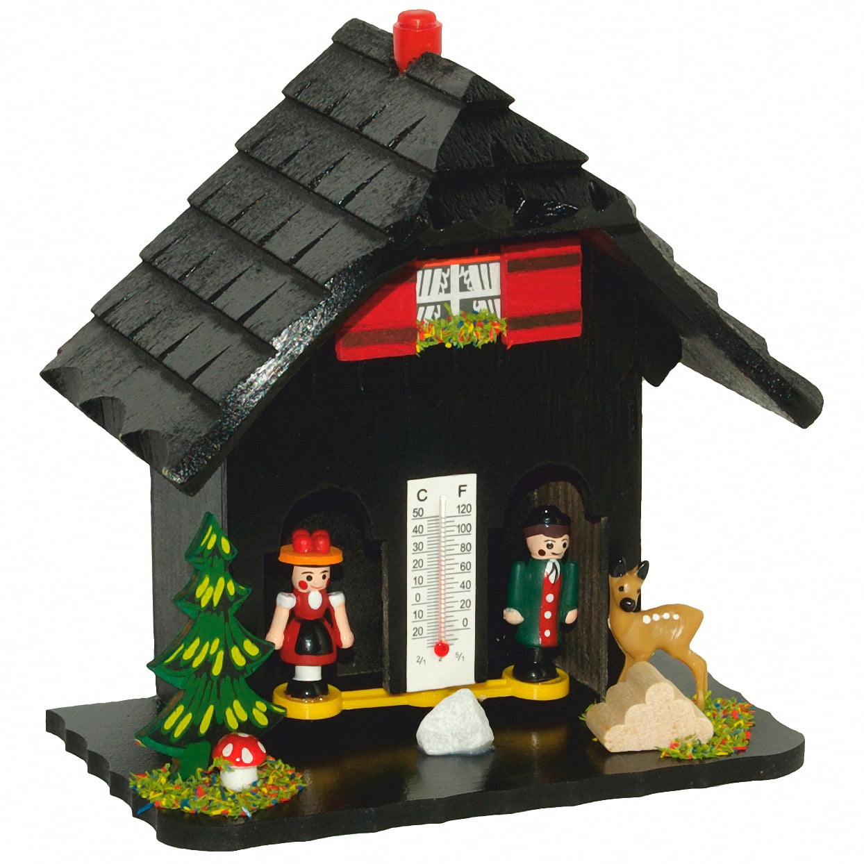 German Black Forest weather house black TU 73 schwarz - Walmart.com