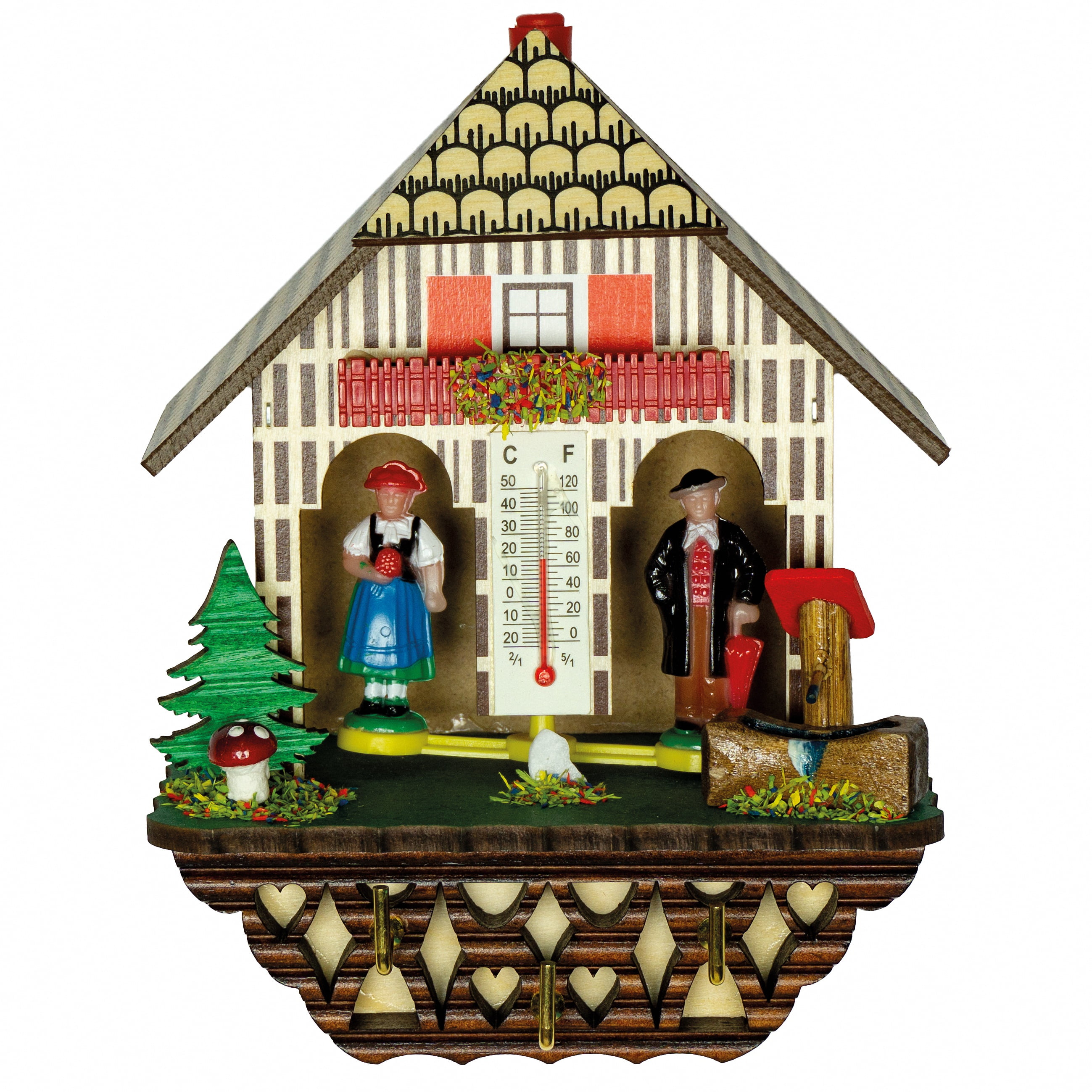 German Black Forest weather house with keyboard TU 1801 - Walmart.com