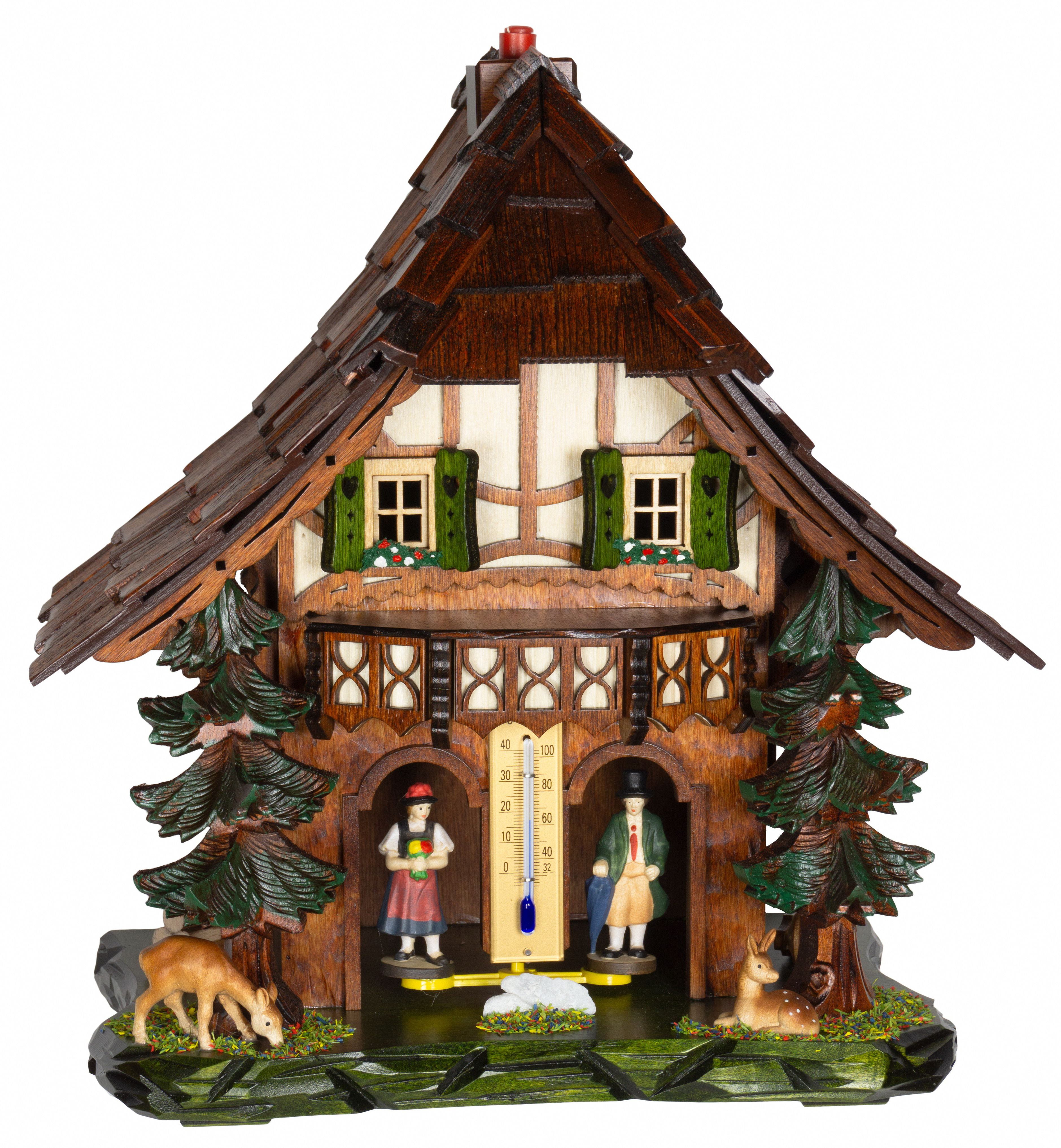 German Black Forest weather house with wooden figures TU 865 - Walmart.com