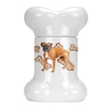 German Boxer Bone Shaped Treat Jar - Walmart.com