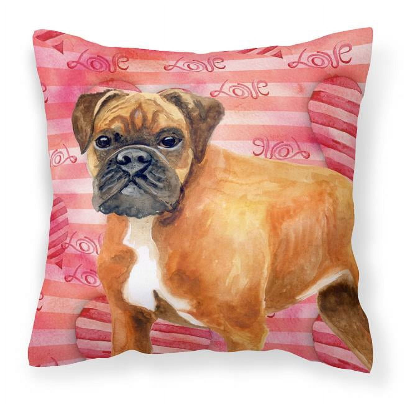 German Boxer Love Fabric Decorative Pillow - Walmart.com