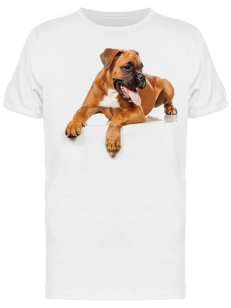 German Boxer Puppy Panting T-Shirt Men -Image by Shutterstock, Male ...
