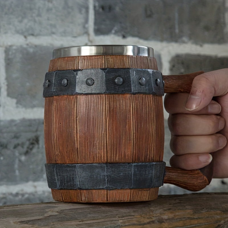 German Bucket Beer Mug Large Capacity Stainless Steel Mug Large Size ...