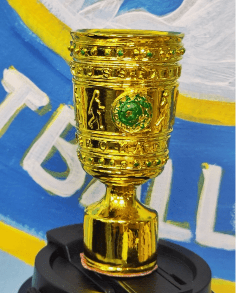 German Cup DFB Pokal Trophy, 10 cm Resin Replica Trophy, Christmas ...