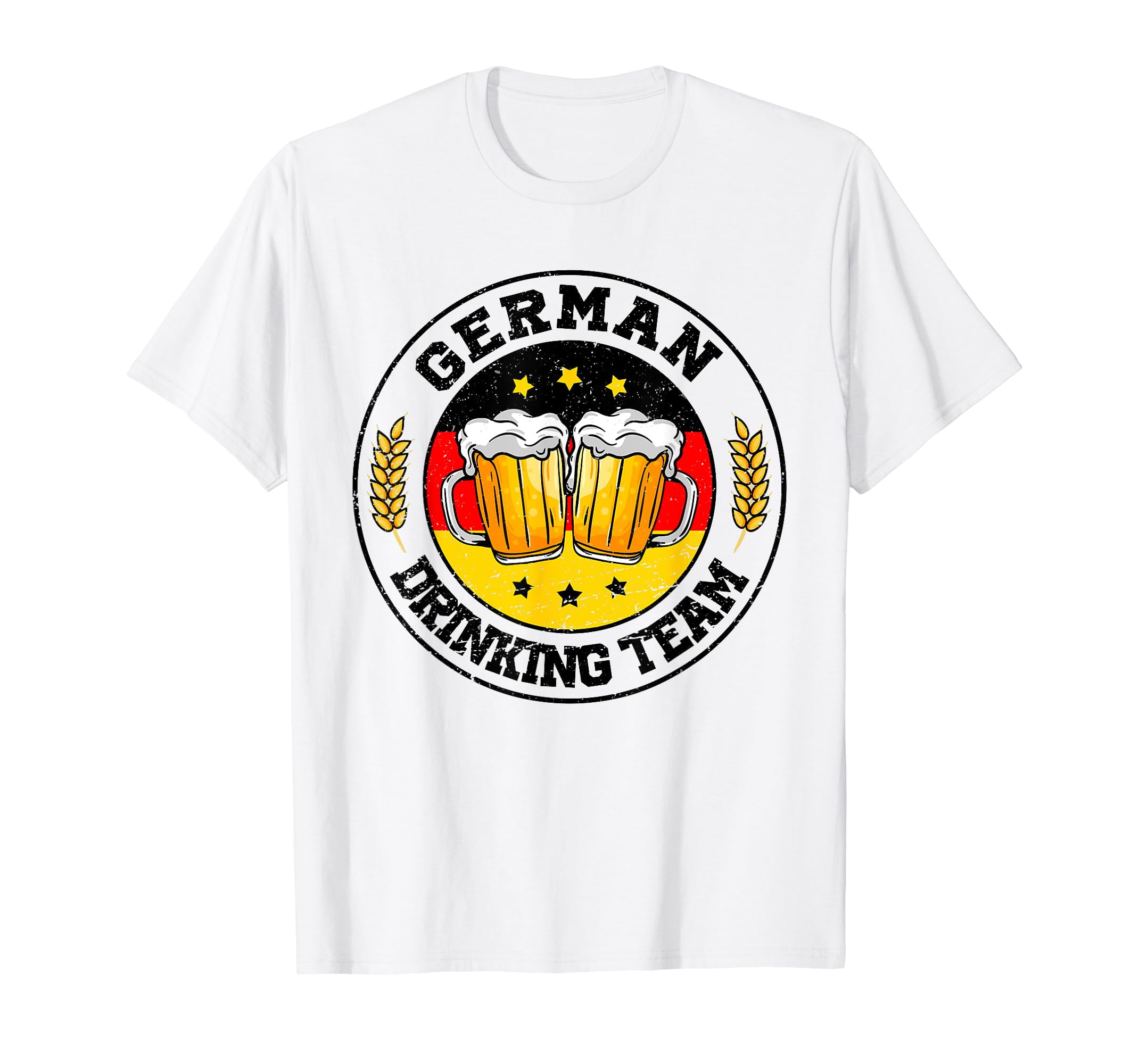 German Drinking Team Vintage Germany Flag Oktoberfest White T-Shirt ...
