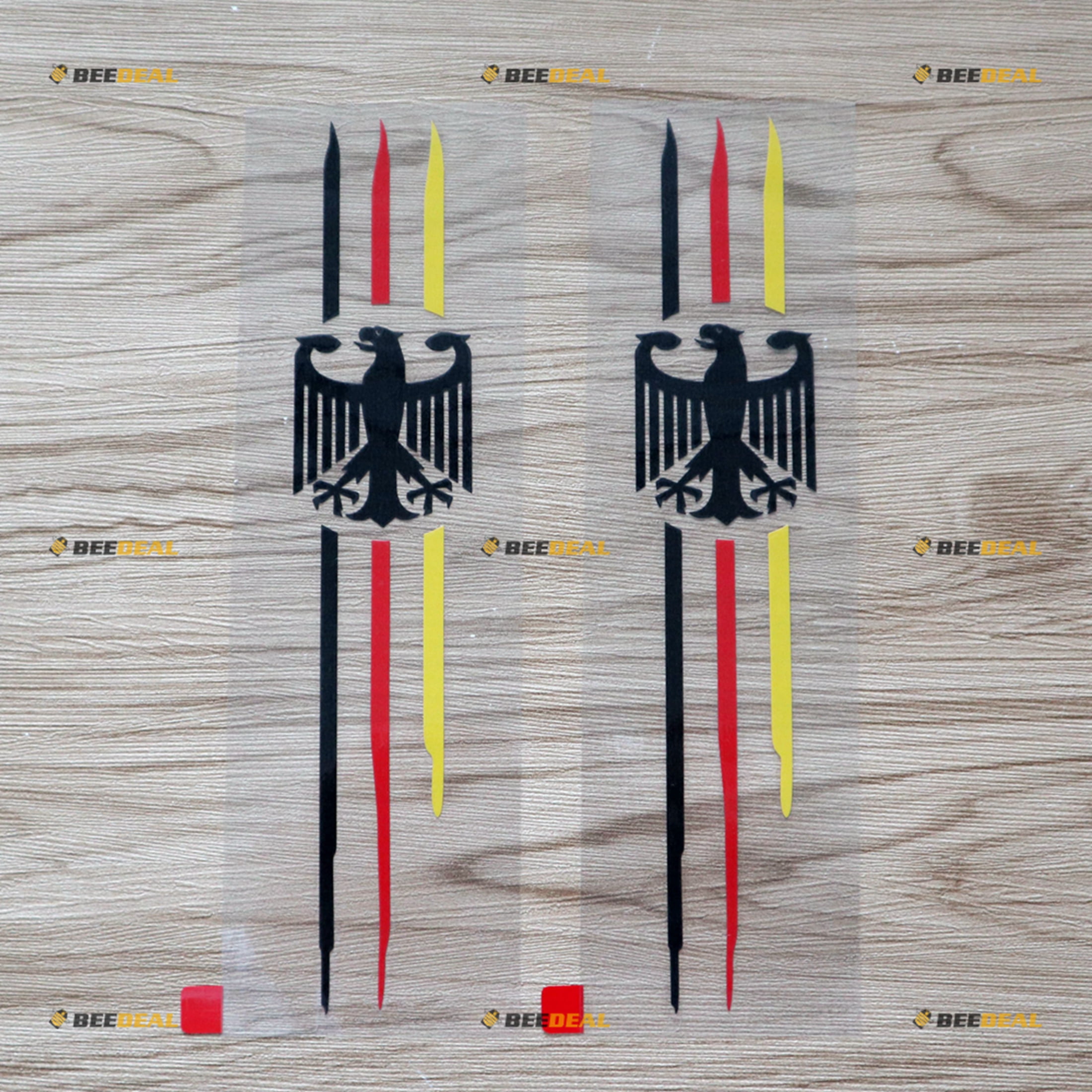 German Eagle Flag Color Vertical Stripes Germany Decal Vinyl Sticker ...