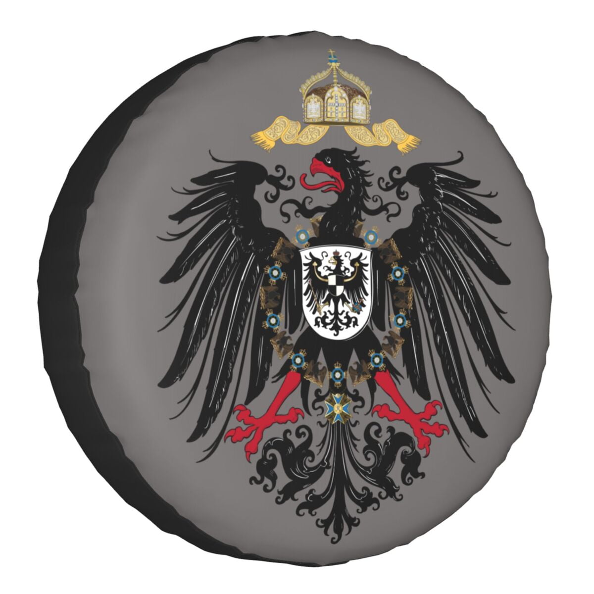 German Eagle On Shield Spare Tire Cover Germany Flag Car Wheel ...