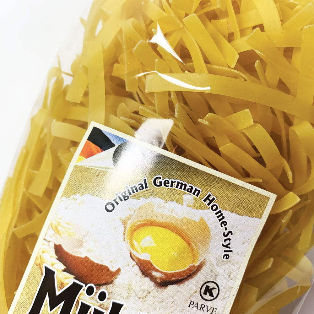 German Egg Noodle Broad Wheat Semolina TAGLIATELLE 1.1lb | 500g (Pack ...