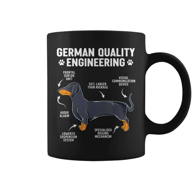 German Engineering Dachshund Lover Doxie Dog Coffee Mugs - Walmart.com