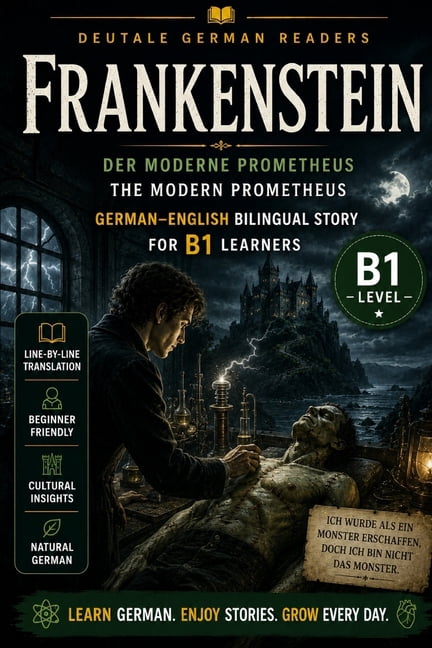 German-English Bilingual Stories - B1 De Frankenstein: German-English ...