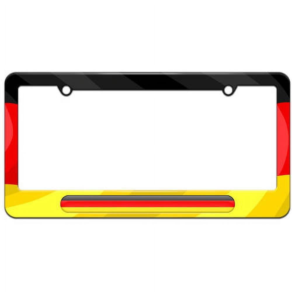 German Flag, Germany License Plate Tag Frame, Multiple Colors - Walmart.com