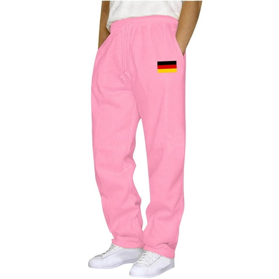 German Flag Print Streetwear Sweatpants Fashion Trend Elastic Waist ...