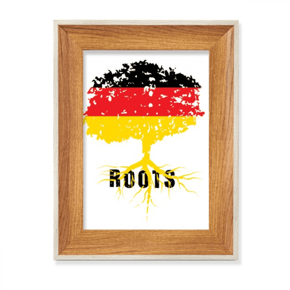 German Flag Root Faly Desktop Wooden Photo Frame Display Picture Art ...