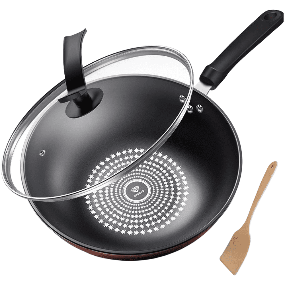 German For Crystal Diamond Wok Non Frying Pan Induction Compatible Gas ...