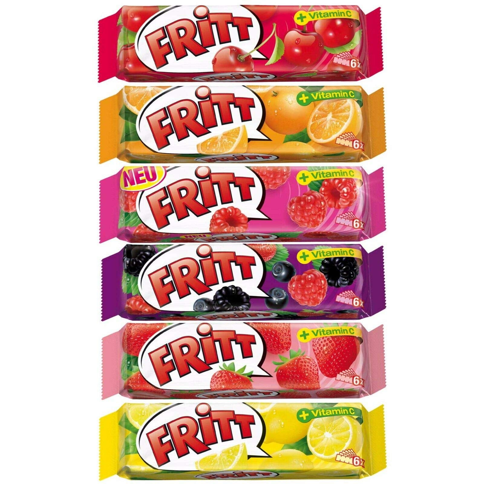 German Fritt Chewy Candy Cherry HYZ01 Orange Lemon Berry Flavor Mix ...