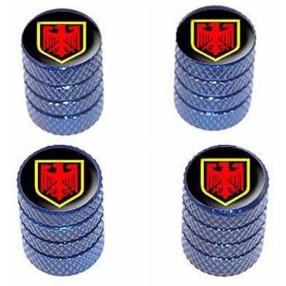 German Germany Crest Tire Rim Wheel Aluminum Valve Stem Caps, Multiple ...