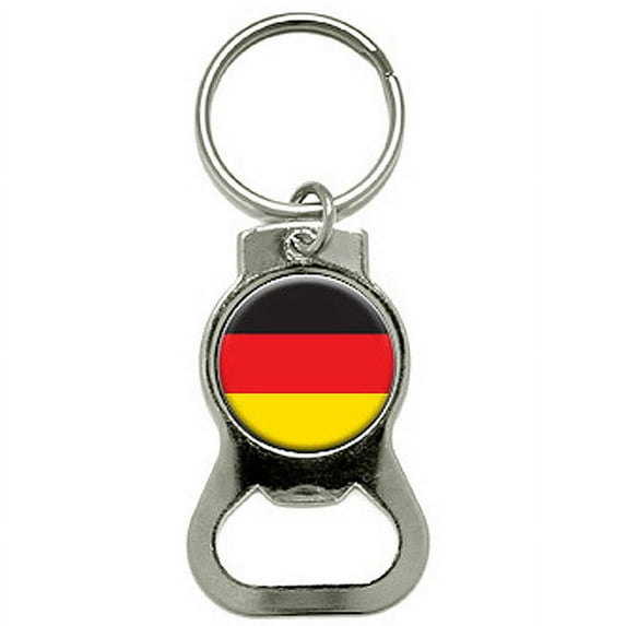 German Germany Flag Bottle Cap Opener Keychain Ring - Walmart.com