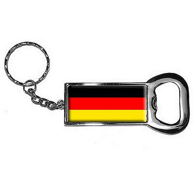 German Germany Flag Keychain Key Chain Ring Bottle Bottlecap Opener ...