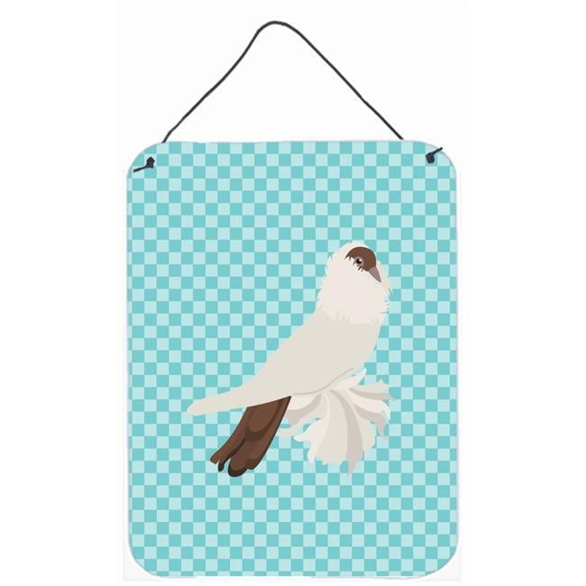 German Helmet Pigeon Blue Check Wall or Door Hanging Prints - 12 x 16 ...