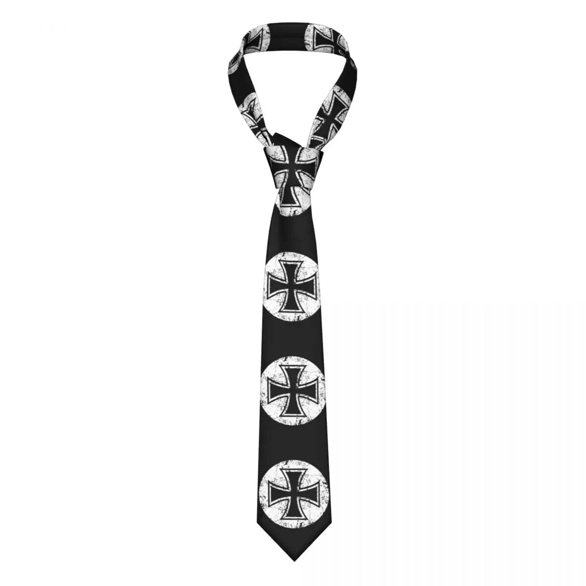 German Iron Cross Templar Knight Neckties Men Silk 8 cm Narrow Germany ...