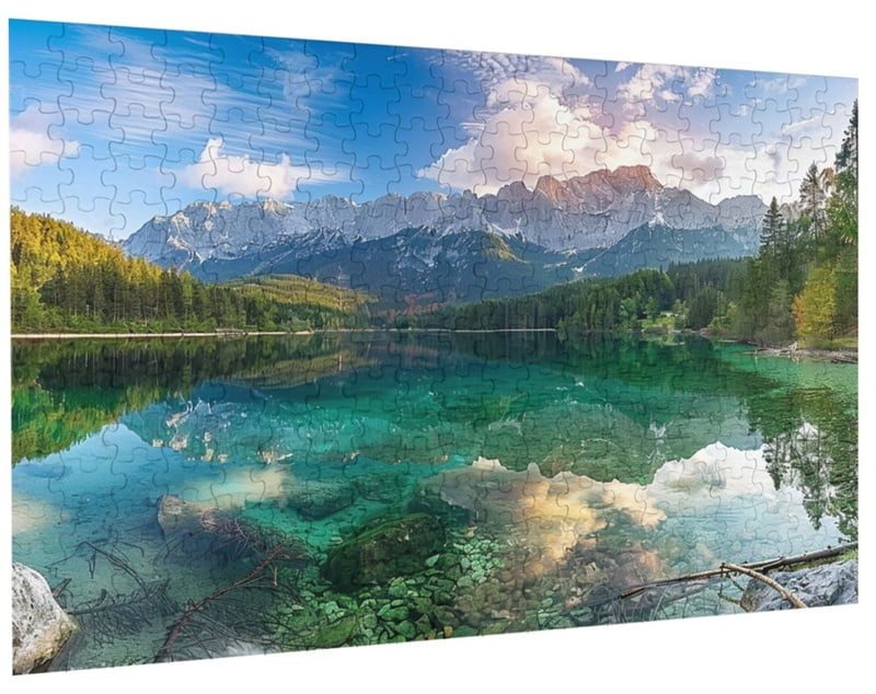 German Lake Jigsaw Puzzles 100 Pieces Nature Landscape Puzzles for ...