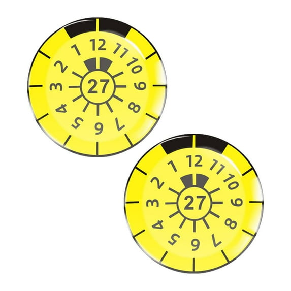 German License Plate Emission and Inspection Sticker Set X3D1 - Walmart.com