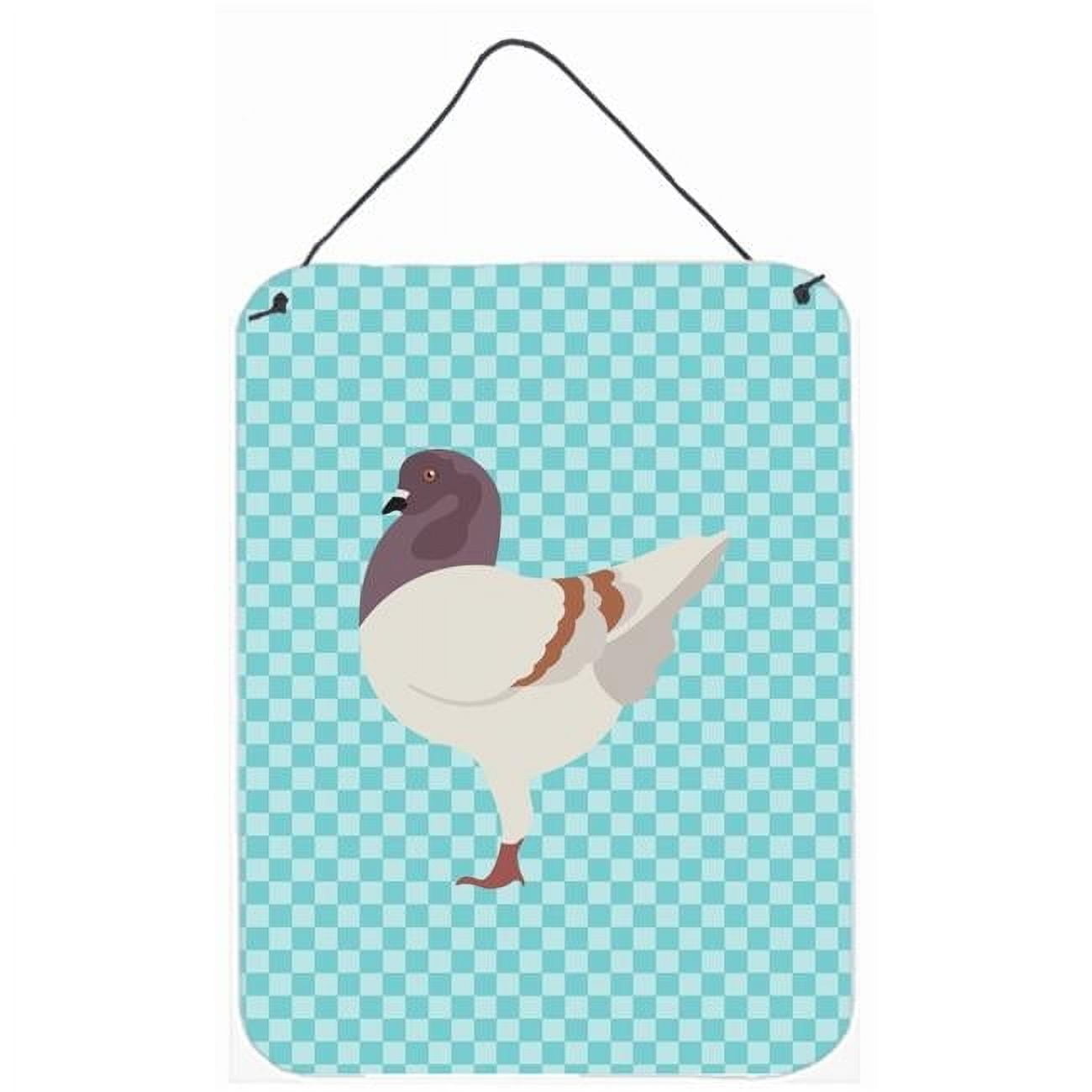 German Modena Pigeon Blue Check Wall or Door Hanging Prints - Blue ...