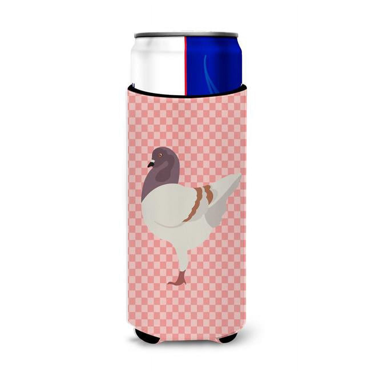 German Modena Pigeon Pink Check Michelob Ultra Hugger for Slim Cans ...